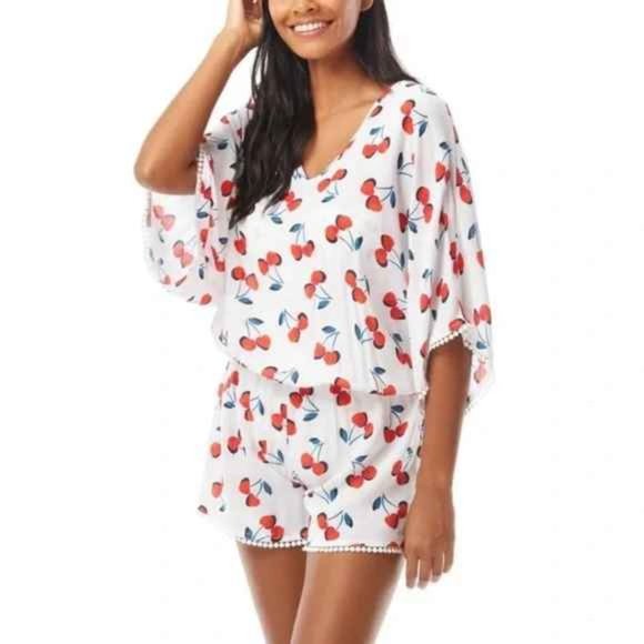 kate spade | Swim | Kate Spade Cherry Toss Playsuitsl New | Poshmark